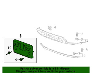 84428907 GM Front License Plate Bracket | GM Parts Store