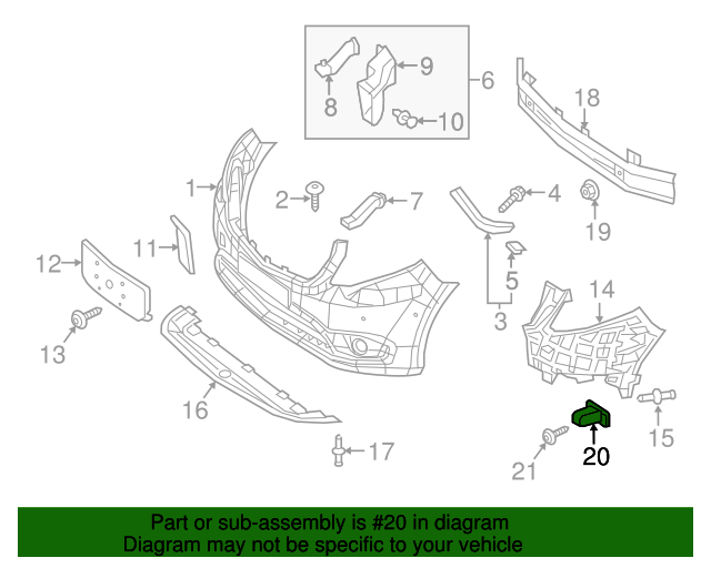 447-885-02-14 - Impact Bar Bracket 2016-2023 Mercedes-Benz Metris ...