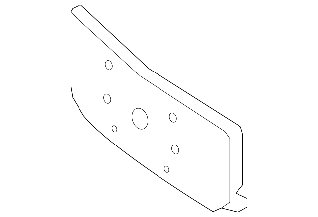447-885-01-81-9B51 - License Bracket 2016-2023 Mercedes-Benz Metris ...