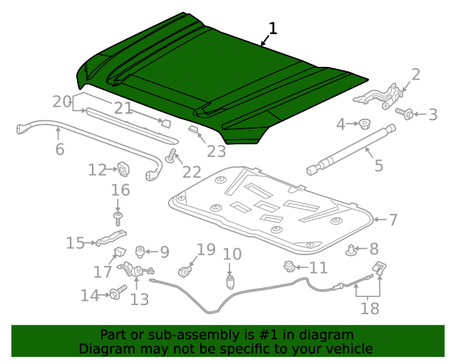 2019-2024 GMC Hood 84610676 | GMPartsDirect.com