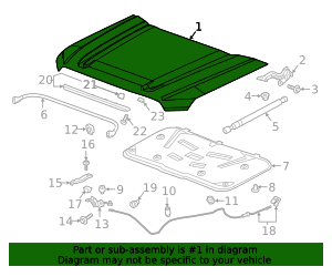 2019-2025 GMC Hood 84610676 GM | GMPartsDirect.com