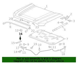 2016-2025 GM M4.2x1.41x16 Multi-Purpose Bolt 11611882 GM ...