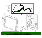 2015-2016 GM Radiator Surge Tank Inlet Hose 23428266 GM | GMPartsDirect.com