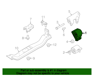 BC3Z-6038-D - Motor Mount 2011-2016 Ford | Ford OEM Parts Direct