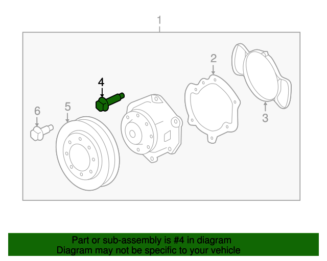 Genuine Water Pump Screw for 2010-2011 Saab 9-5 | Part# 11588713 | Over ...