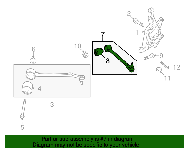 2010-2012 Hyundai Genesis Coupe Rear Control Arm 54500-2M000 | OEM ...