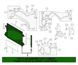 5N0-820-411-E - A/C Condenser 2009-2018 Volkswagen | AutoNation Parts