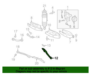 2003-2012 Mercedes-Benz Ft Lateral Arm 211-350-31-06 | AutoNationParts.com