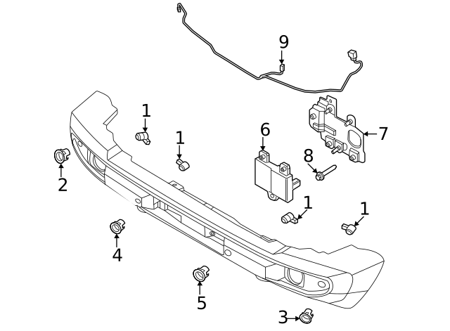Genuine OEM Ford Part - Outer Bracket M2DZ-15A862-AC | Genuine OEM Ford ...