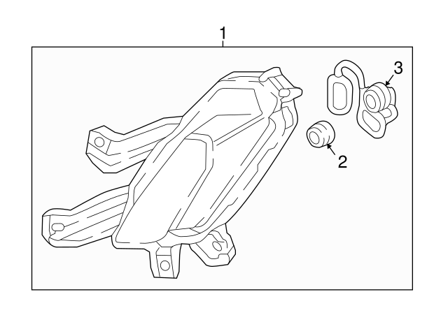 2018-2020 Hyundai Elantra GT Daytime Run Lamp 92207-G3101 | OEM Parts ...