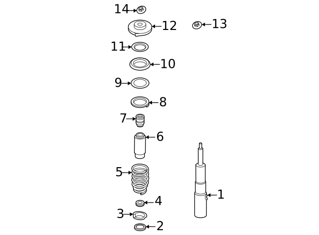 2020-2023 Porsche Strut Bearing 992-412-377 | Porsche Marin