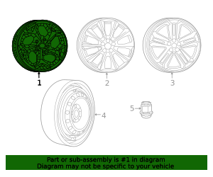 2022-2024 Chrysler Wheel, Alloy 68580437AA | Mopar Parts Canada