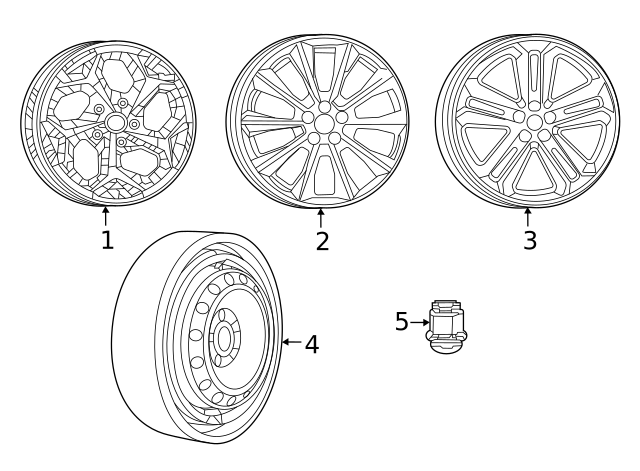 2021-2024 Chrysler Wheel, Alloy 04755553AA | Mopar Parts Canada