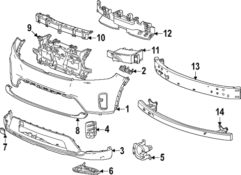 Bumper & Components - Front for 2024 Honda Prologue | Genuine Honda Parts