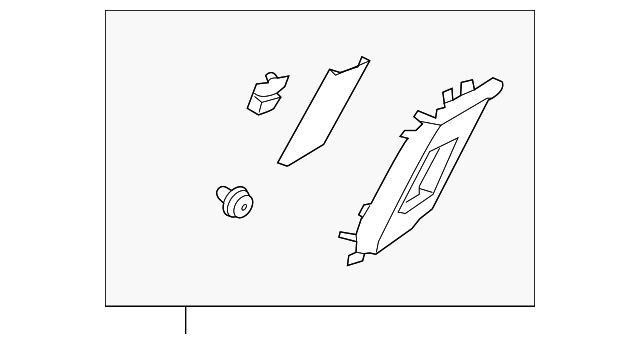 2017-2020 Hyundai Elantra Upper Center Pillar Trim 85830-F3000-XUG ...