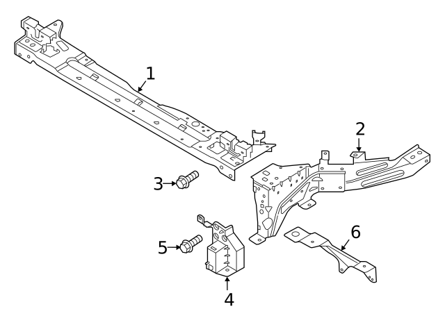 2019-2020 Volvo XC40 Front Bracket - Driver's Side (LH) 31469370 ...