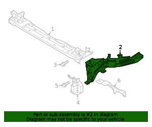32377055 - Radiator Support Side Panel 2019-2023 Volvo ...