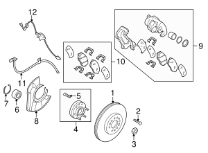 2009 Kia Borrego Hub 51750-2J000 | TascaParts.com