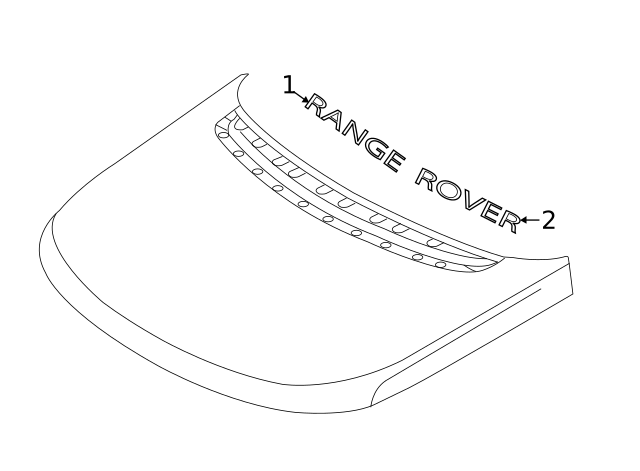 LR098113 - Nameplate - 2018-2020 Land Rover Range Rover | Land Rover ...