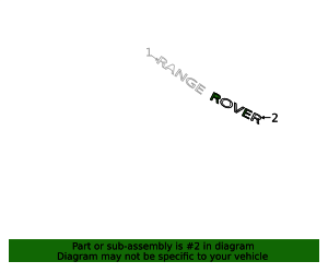 2022-2023 Land Rover Range Rover Hood Emblem LR156863 | OEM Parts Online