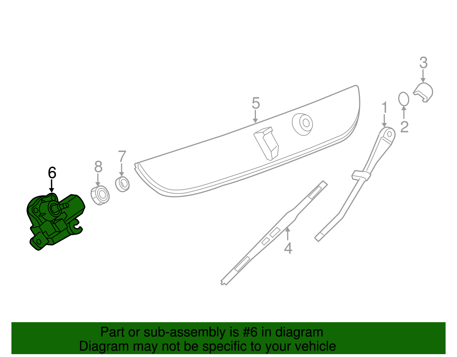 23108338 - Window Wiper Motor 2015-2020 GM | AutoNation Parts