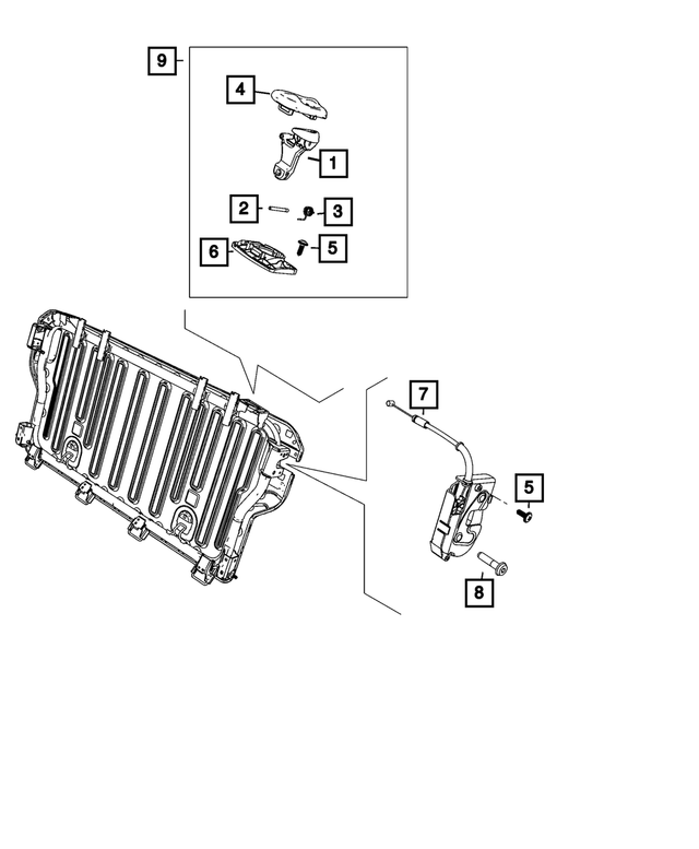 2024 Fiat 500E Seat Release Handle, Right 68654991AA | QuirkParts