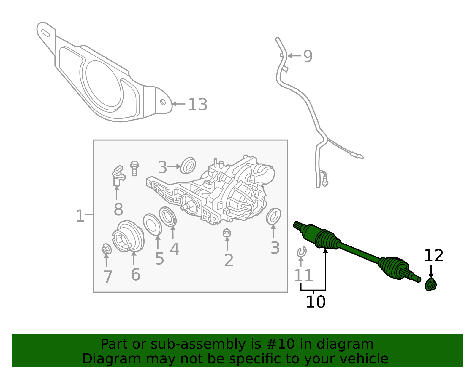 Shaft Assembly PX6Z-4K138-C | OEM Parts Online
