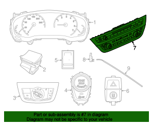64-11-5-A4A-4B1 - Rep. kit for radio/climate cont. panel 2018-2021 BMW ...