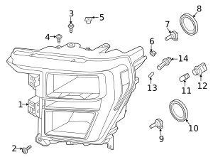 Genuine OEM Ford Part - Signal Bulb Socket MB3Z-13411-A | Genuine OEM ...