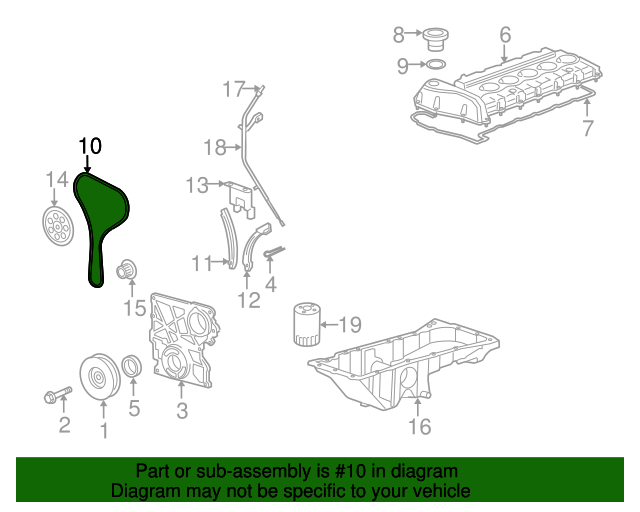 Genuine Timing Chain for 2005-2009 Saab 9-7x | Part# 12571725 | Over 30 ...