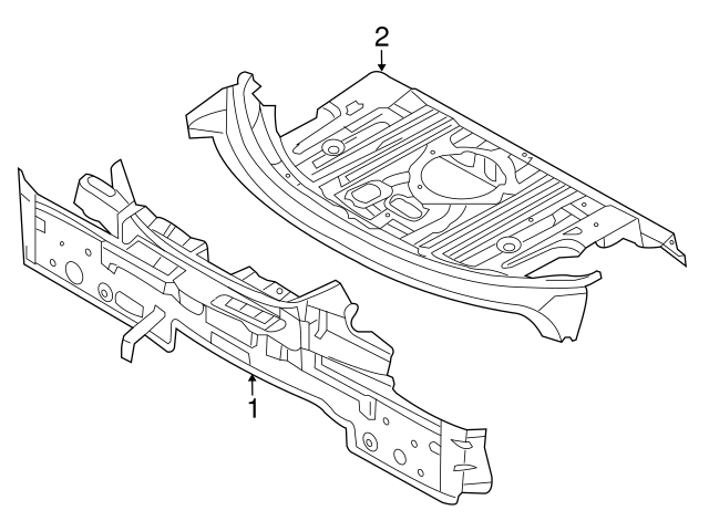2010-2016 Hyundai Genesis Coupe Rear Body Panel 69100-2M010 | OEM Parts ...