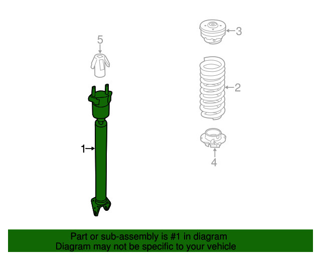 251-320-21-31 - Shock Absorber 2006-2012 Mercedes-Benz ...