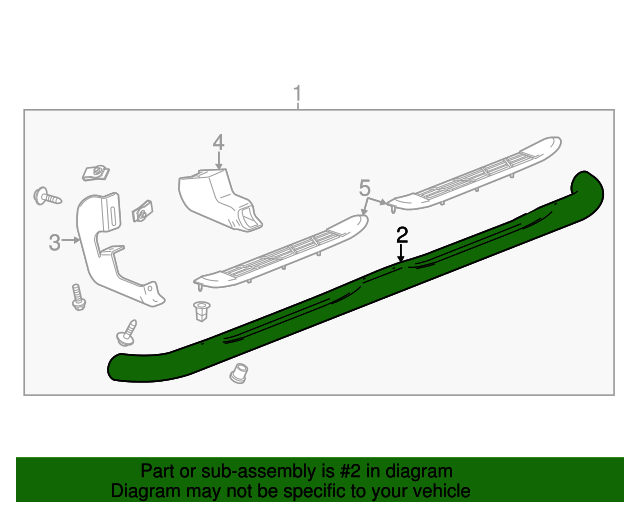 2014-2019 GM Step Bar 22912947 | GM Parts Center