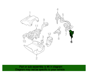 3345561 - Ignition Switch 2000-2004 Volvo | AutoNationParts.com