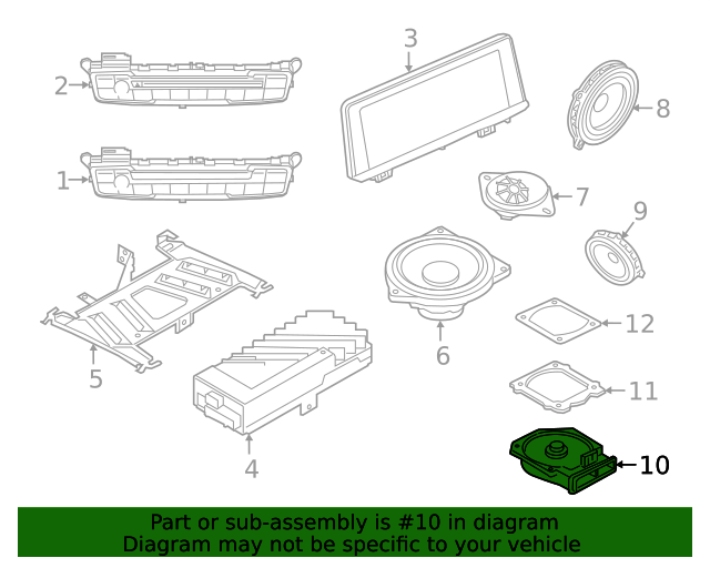 Genuine BMW 65-13-9-256-349 | Woofer | FREE Shipping on Most Orders ...