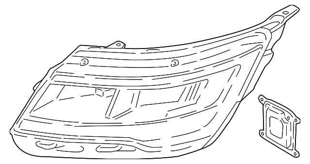 2020-2025 Lincoln Corsair Composite Assembly LJ7Z-13008-AB | Ford OEM ...
