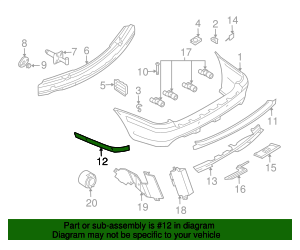 Genuine BMW 51-12-7-893-319 | Outer Molding | FREE Shipping on Most ...