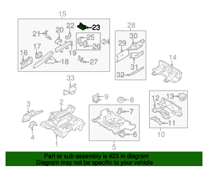 2004-2015 Mazda Rear Bracket BP4K-54-84XB | QuirkParts