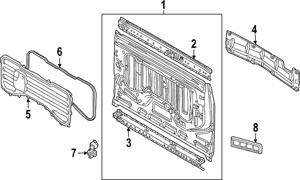 67847-0C070 - 2022-2024 Toyota Tundra - Access Panel | Toyota Parts ...