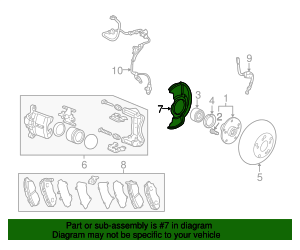 2003-2007 Honda Accord Splash Shield 45255-SDA-000 | OEM Parts Online