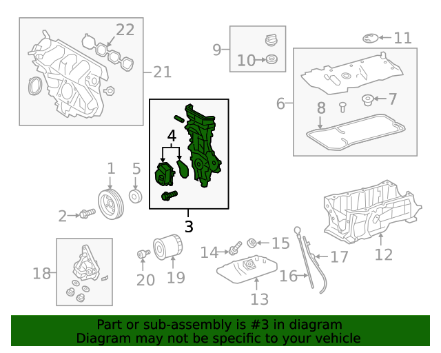 Toyota Timing Cover 11310-37110 | Auto Parts