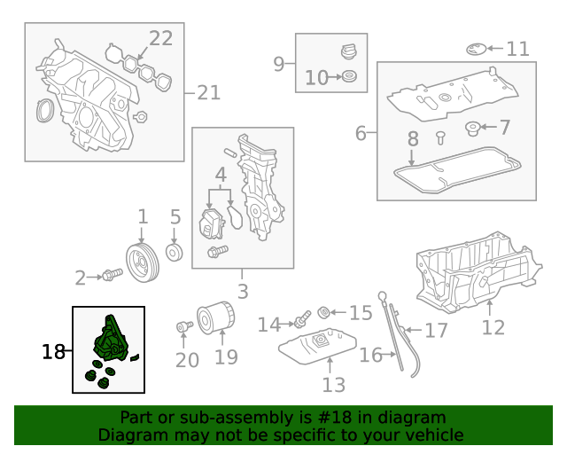15609-37070 - Engine Oil Filter Adapter - 2023 Toyota Corolla | OEM ...