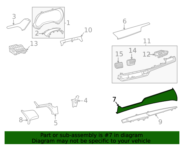 2021-2024 Toyota Sienna Center Molding 55435-08030-B0 | Toyota Parts Center
