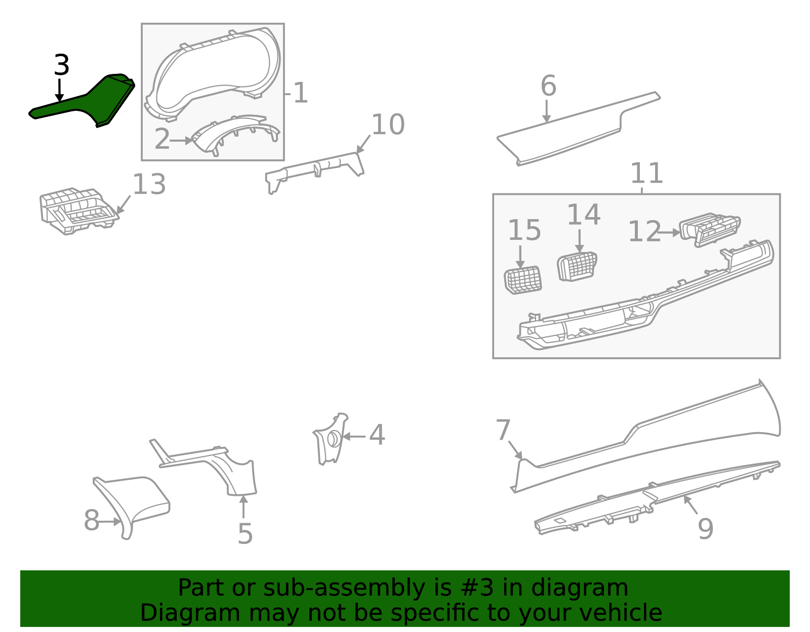 55011-08040-C1 - Cluster Trim 2021-2024 Toyota Sienna | Longo Toyota Parts