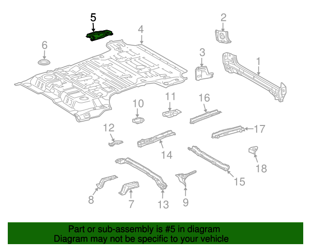 2008-2015 Toyota Land Cruiser Protector 58723-60010 | Toyota Parts Center