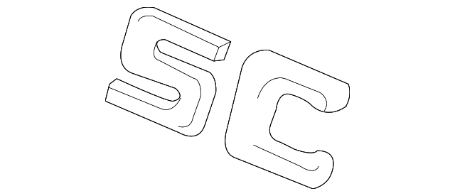 75731-SCV-A00 - 2007-2008 Honda Element - Emblem Rear (Sc) | Genuine ...