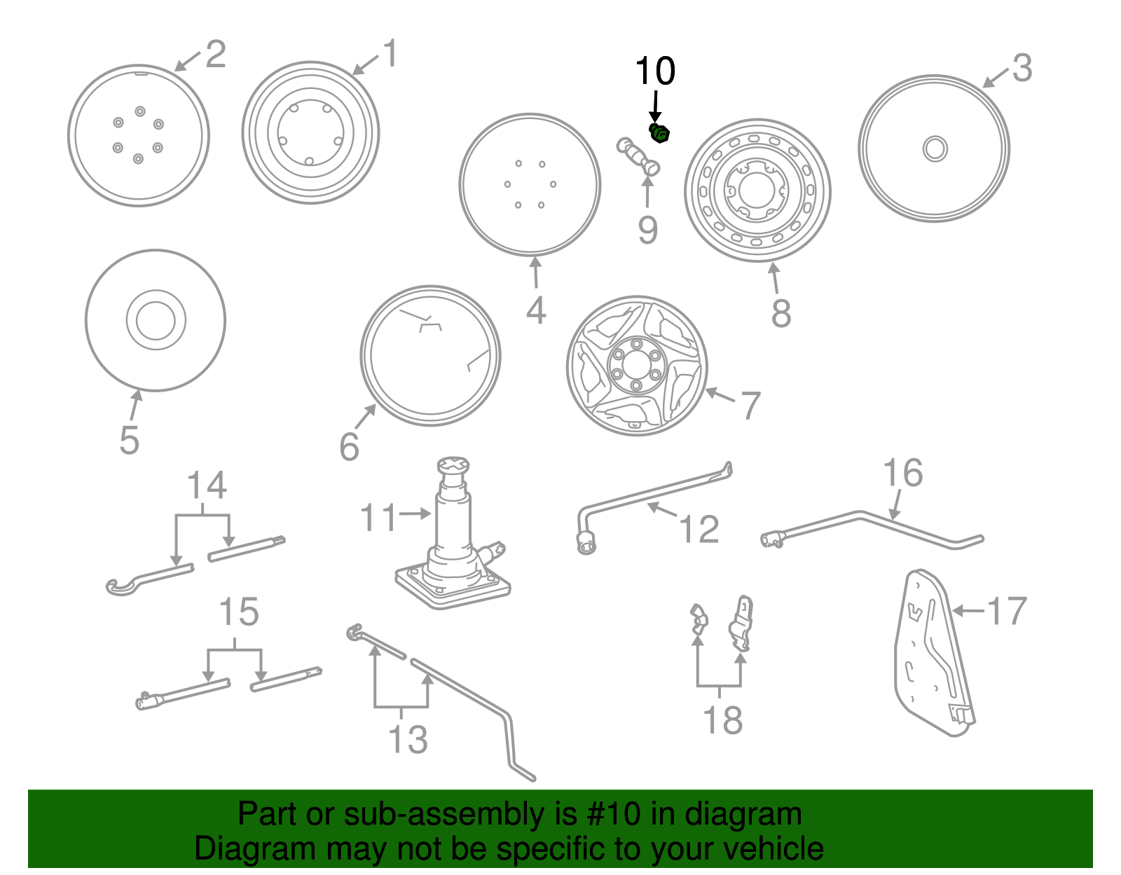1993-2010 Toyota Wheel Lug Nut 90942-01051 | Toyota Parts Center
