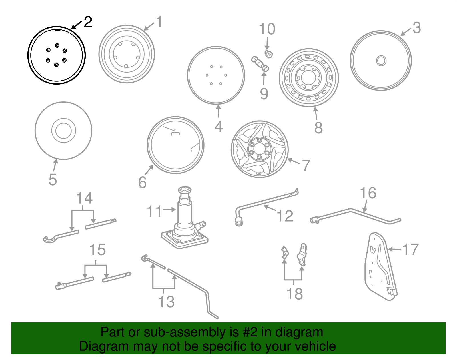 2001-2004 Toyota Tacoma Wheel, Steel 42601-04180 | Retail Performance ...