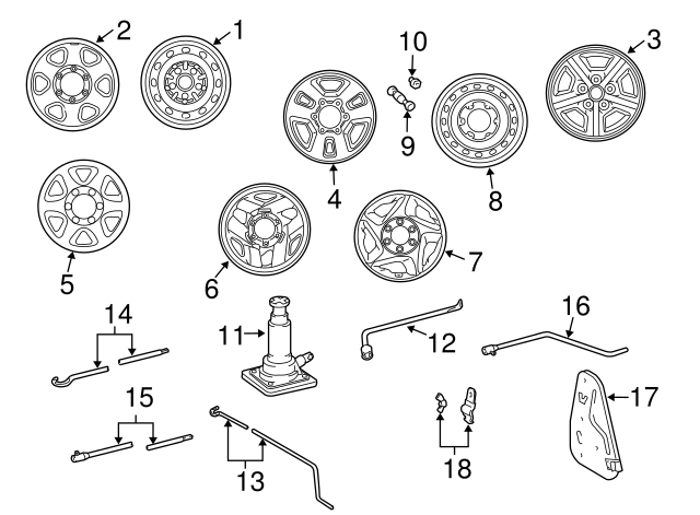 90942-01075 - Wheel Nut 1990-2002 Toyota | Longo Toyota Parts