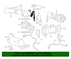 12636966 - Exhaust Gas Recirculation (EGR) Valve Temperature Sensor ...
